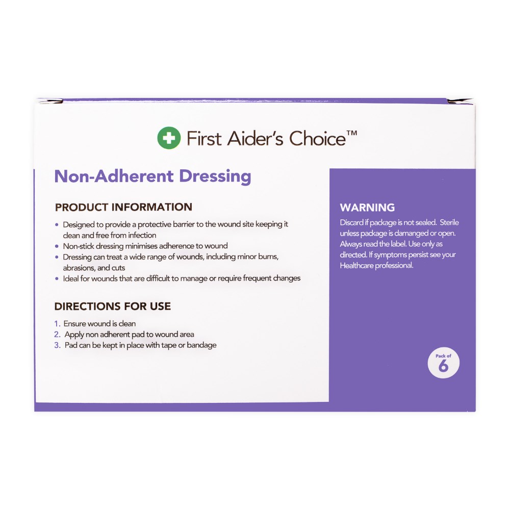 First Aid - Trafalgar First Aider's Choice Non-Adherent Dressing 5 x 7 ...