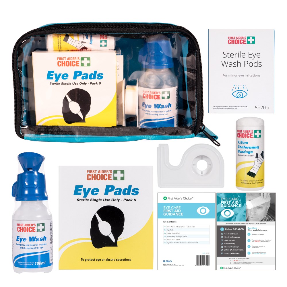 First Aid - Trafalgar First Aider's Choice First Aid Kit Eye Light Blue ...