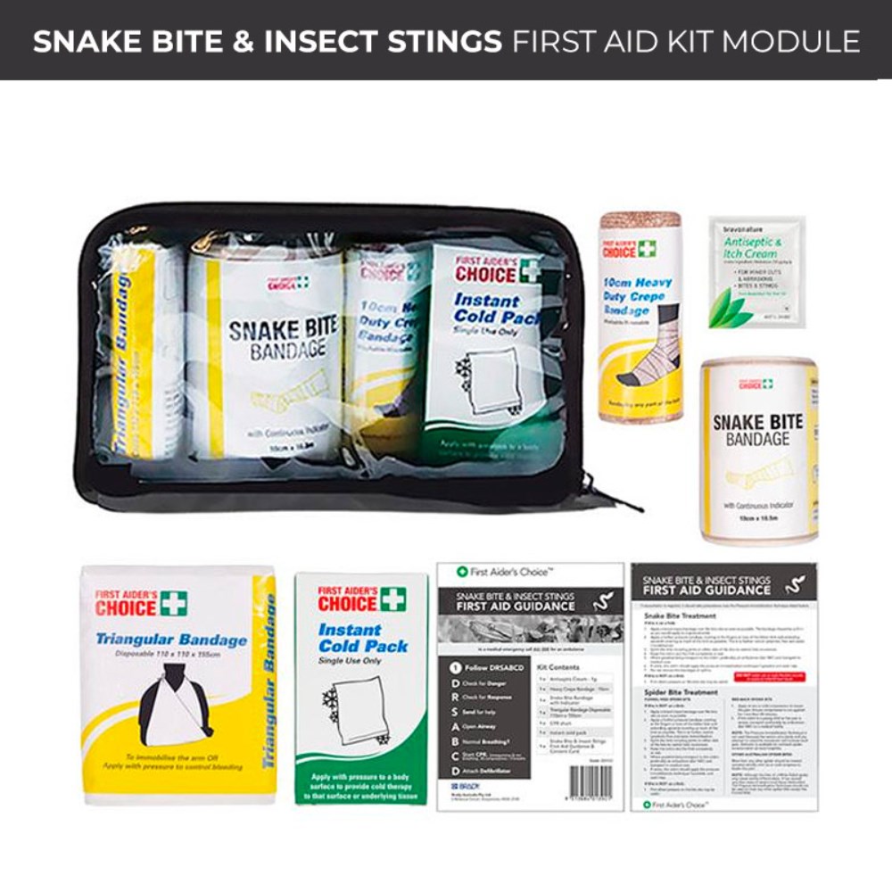 First Aid - Trafalgar First Aider's Choice First Aid Kit Snake Bite and ...