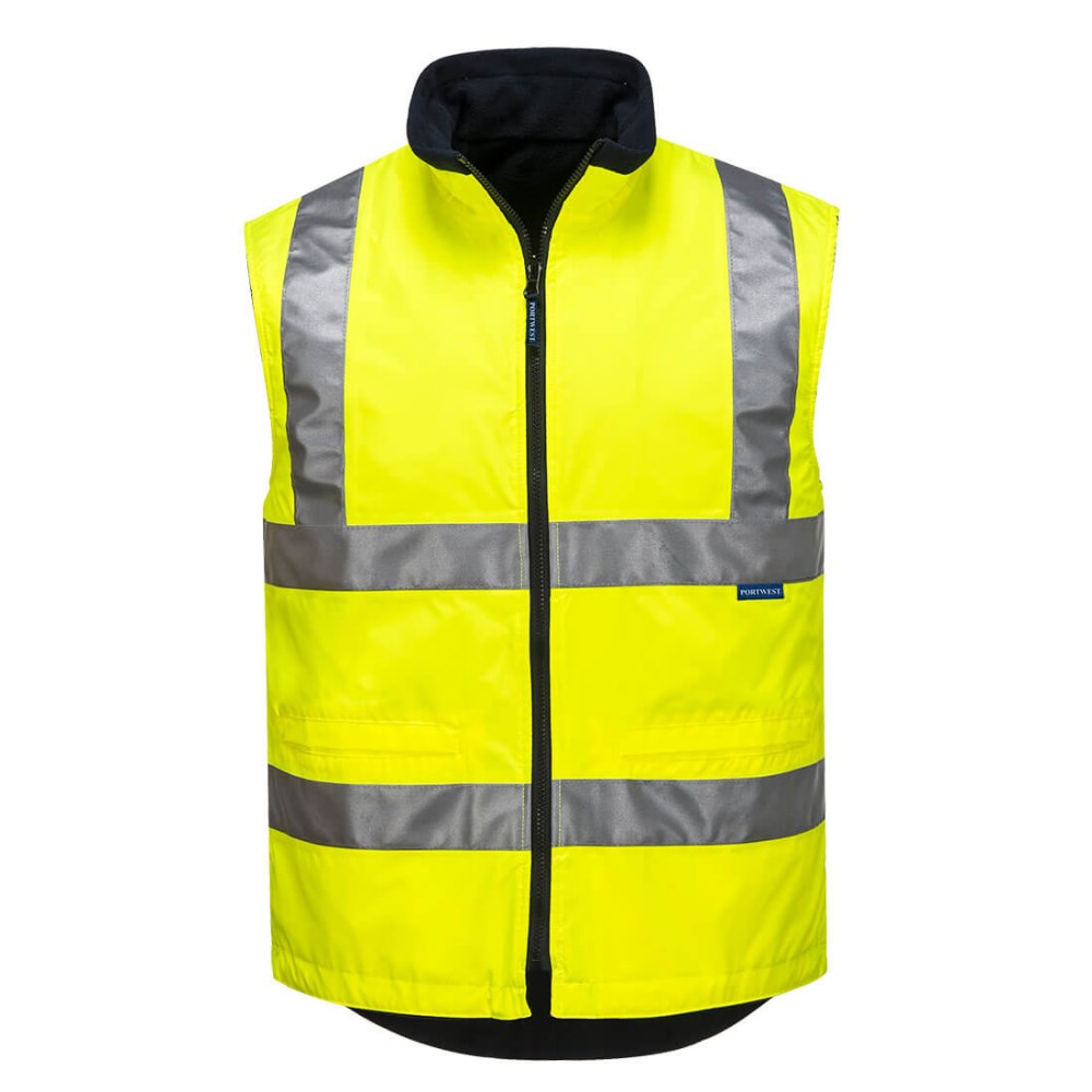 Safety - Portwest Hi-Vis Reversible Vest 9XL Yellow - Browns Office ...